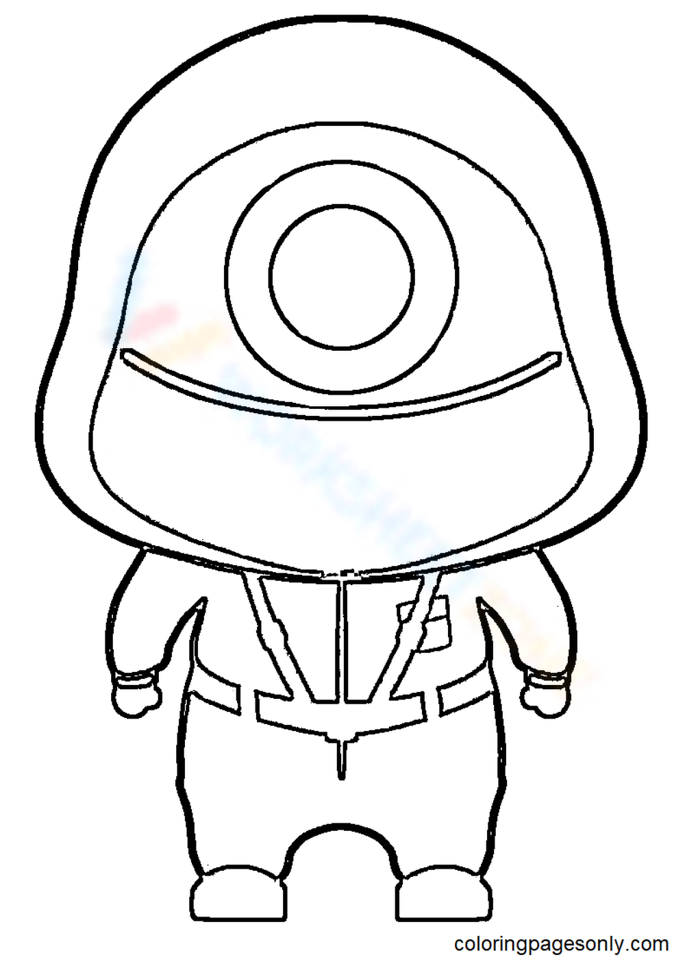Chibi Squid Game Circle Guard Worksheet