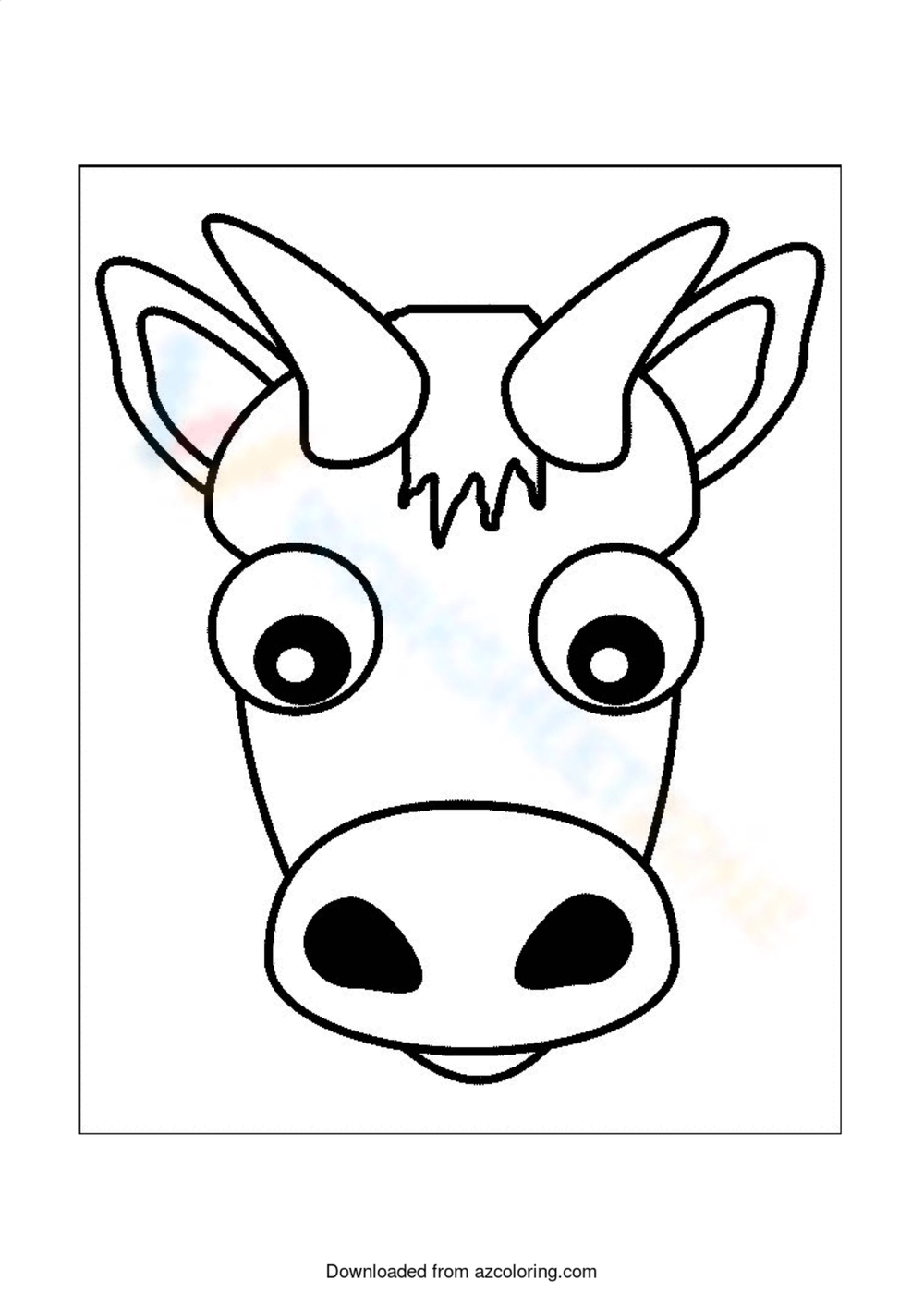 Cow Head Worksheet