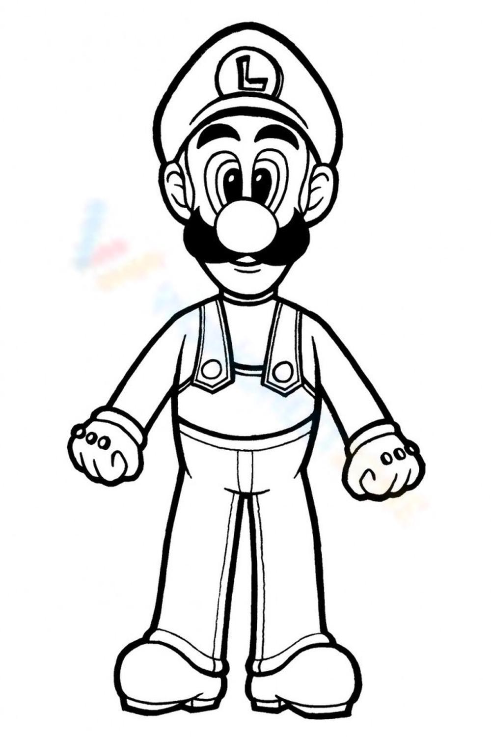 Standing Luigi Worksheet