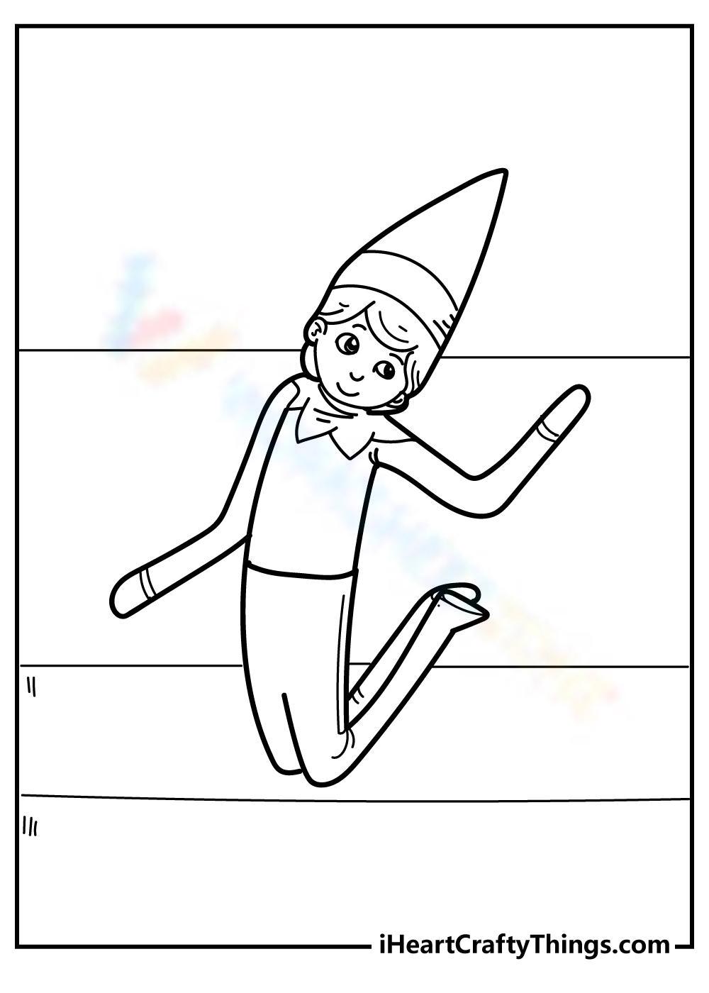 Dancing Elf On The Shelf Worksheet