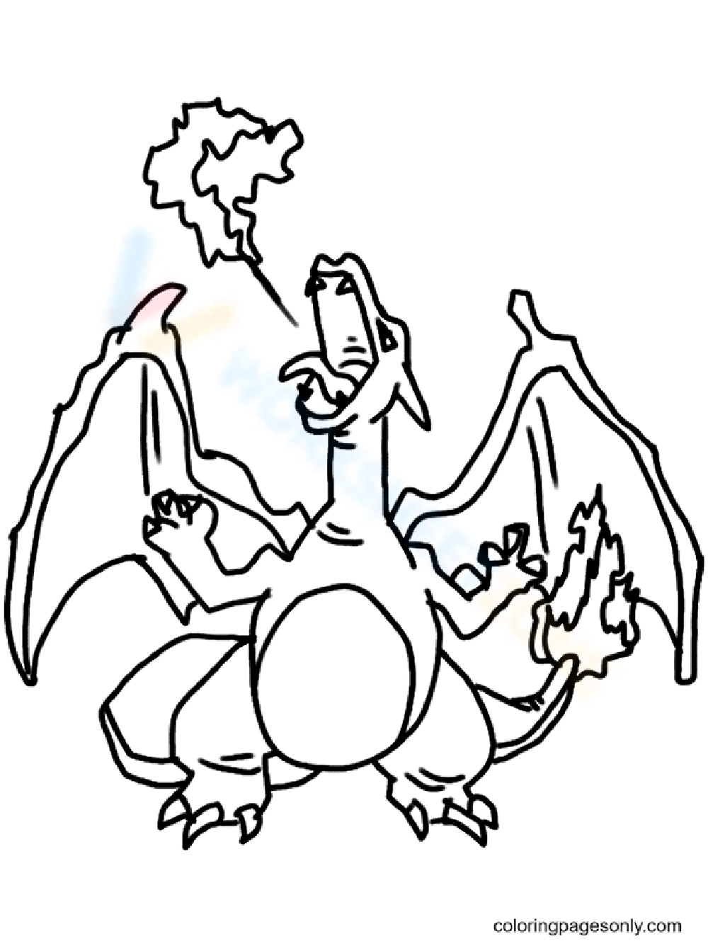 Charizard Making Fire Worksheet