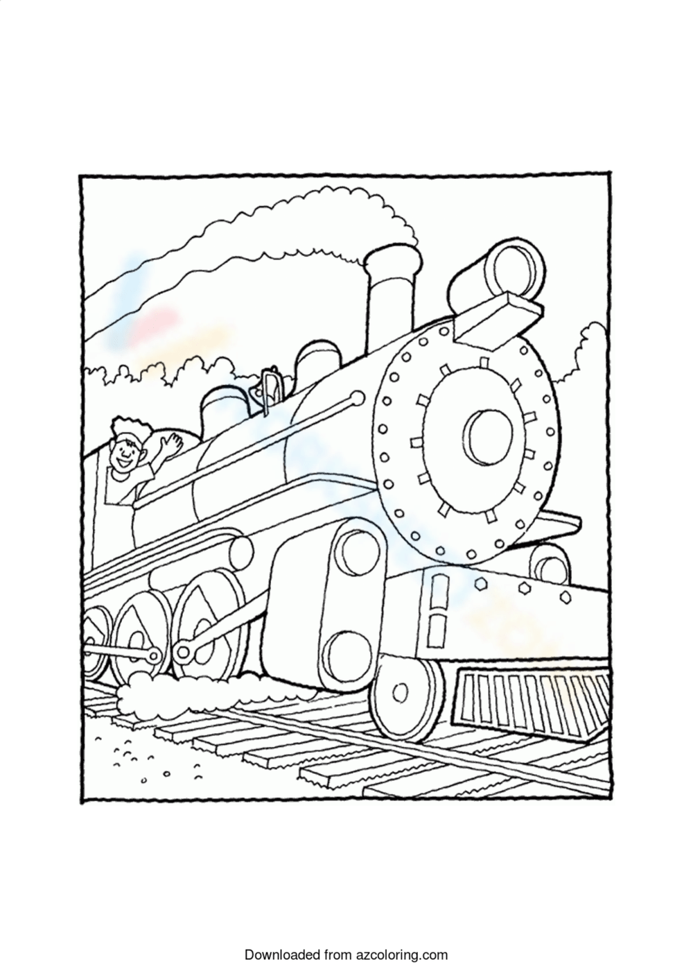 Happy Train Worksheet