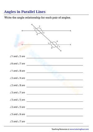 Geometry worksheets