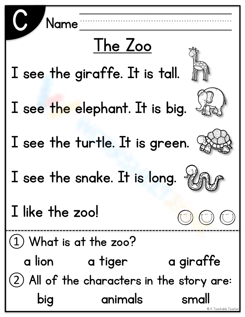 Whale Worksheet