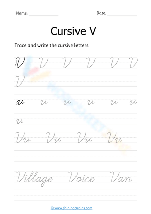 Cursive worksheets