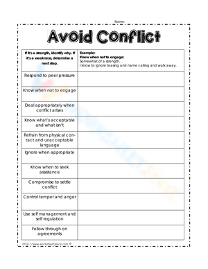 Printable Worksheets On Appropriate Behavior