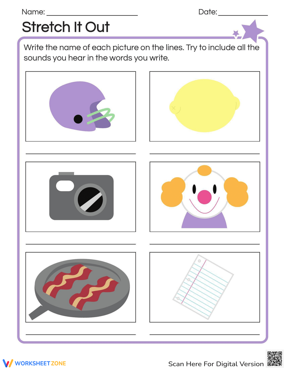Stretch It Out Worksheet