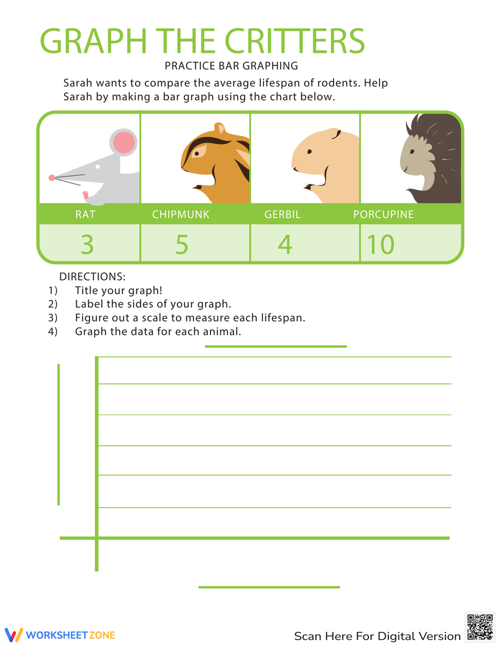 Graph The Critters Worksheet