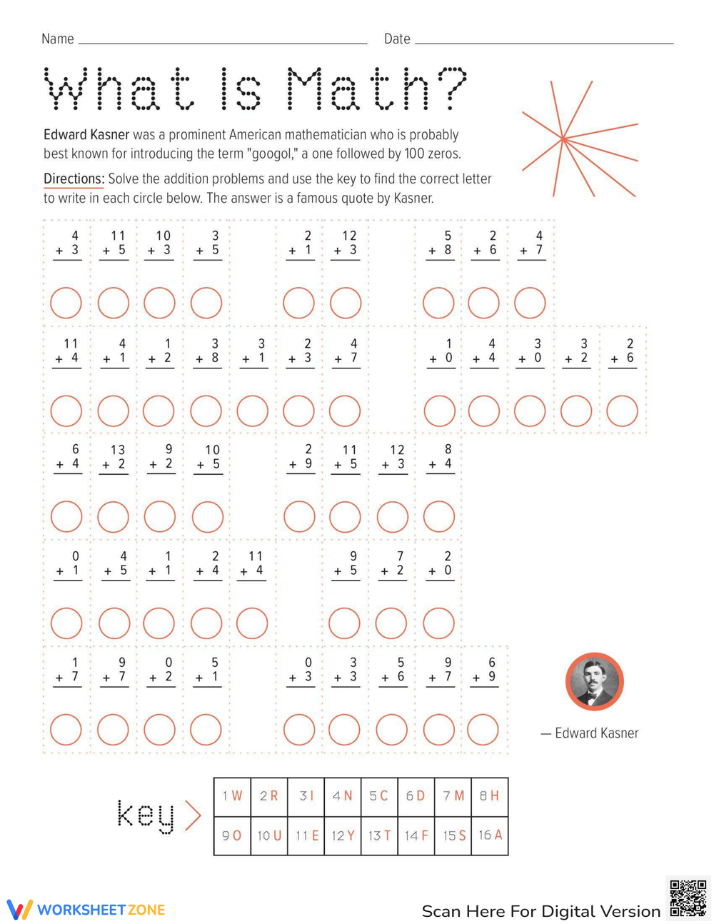 What Is Math? Worksheet