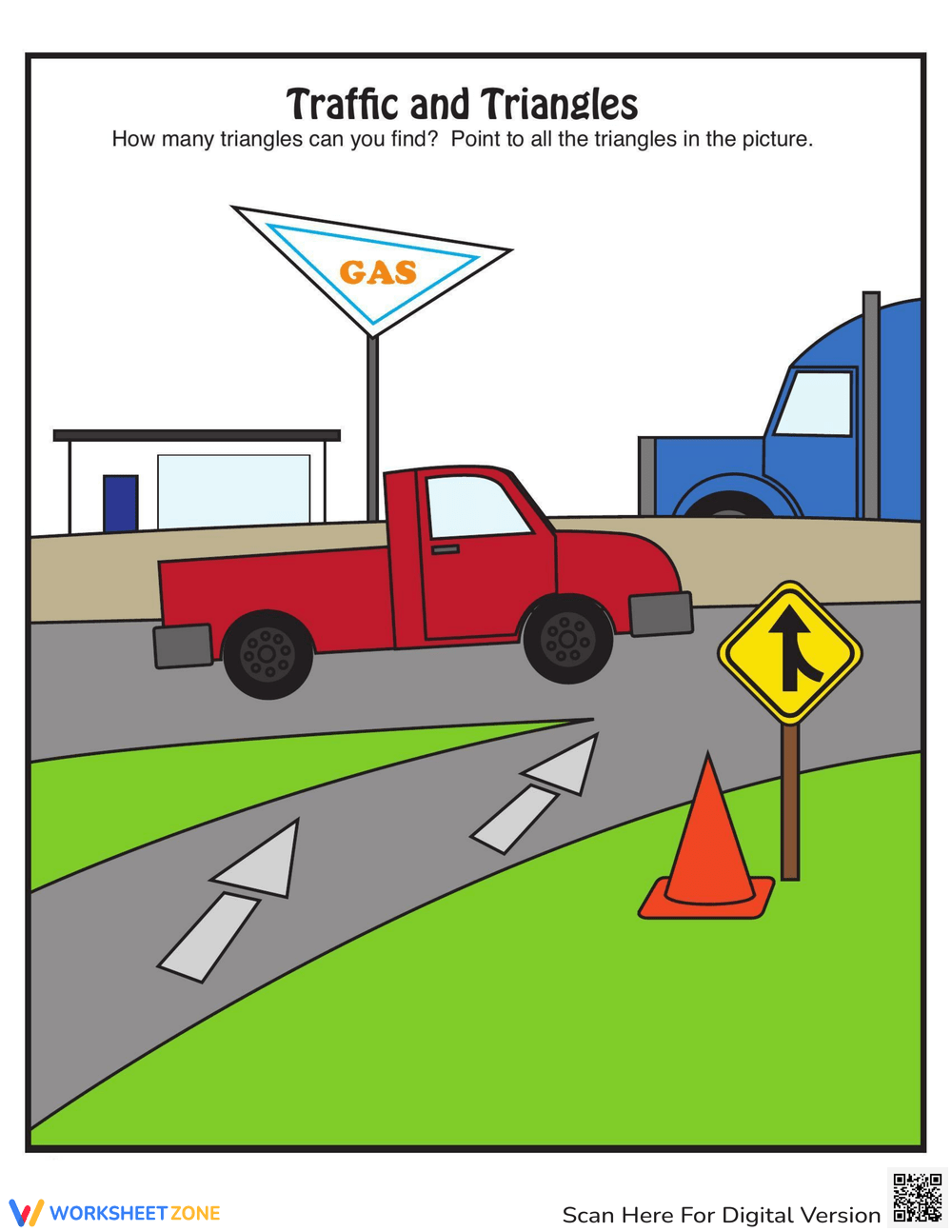 Finding Triangles In Traffic Worksheet