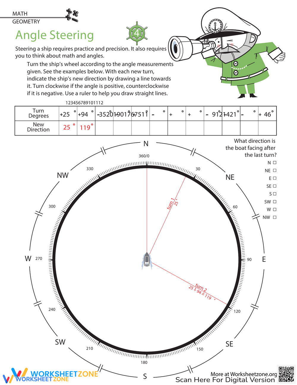 Angle Steering #4 Worksheet