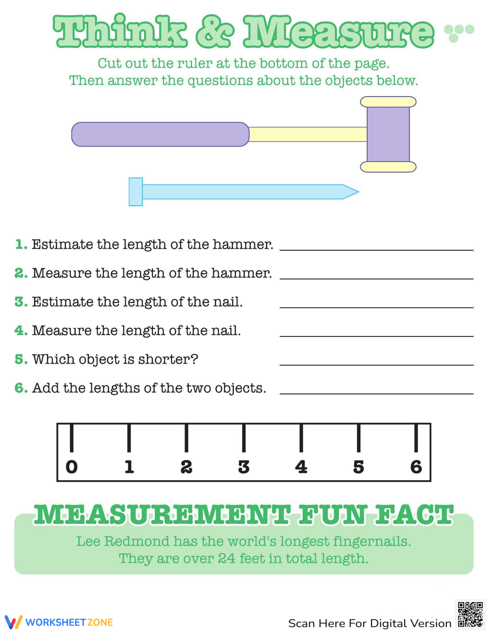 Think & Measure #4 Worksheet