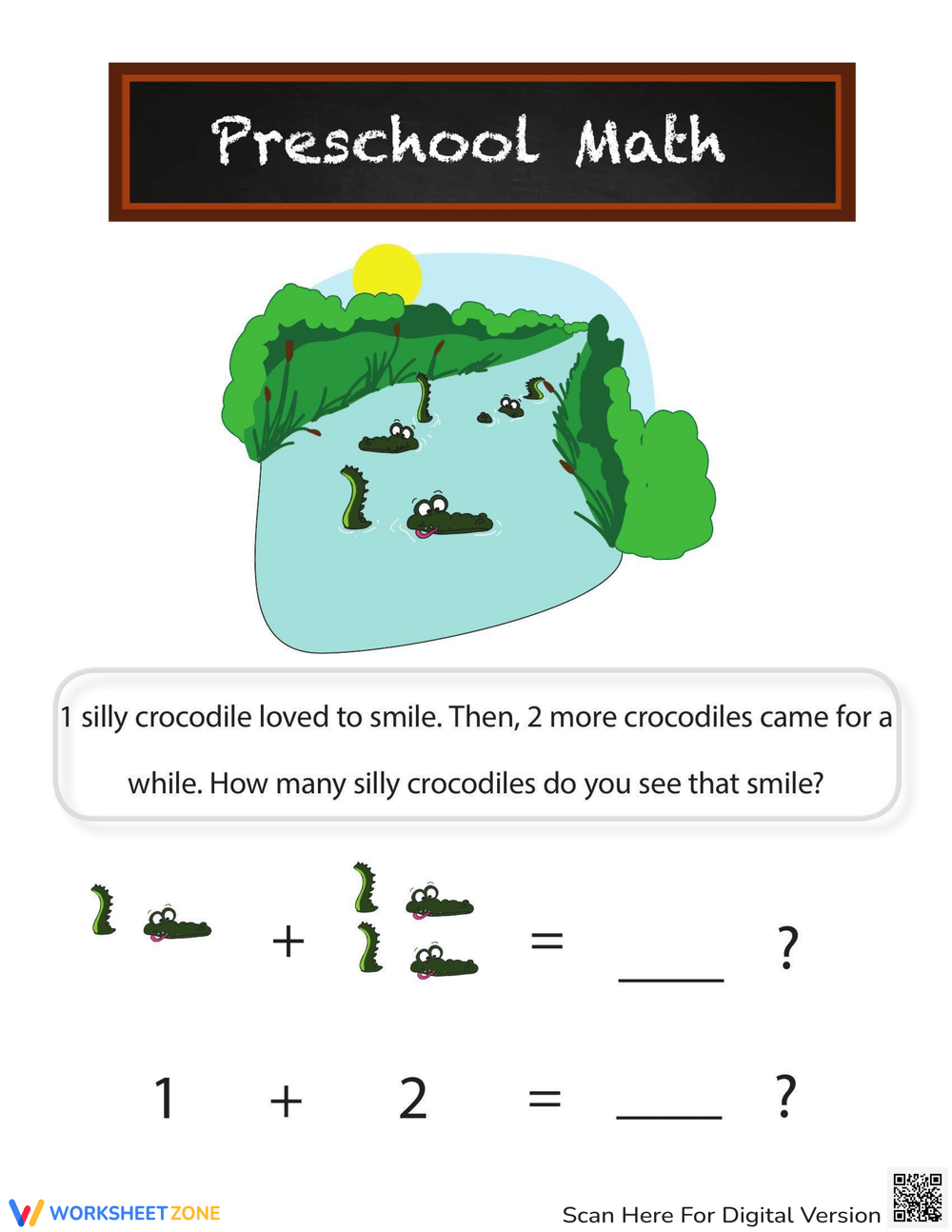 Crocodile Addition Worksheet