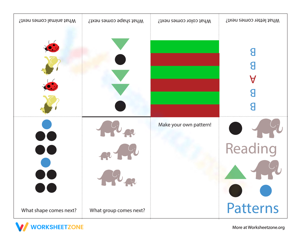 Patterning Mini Book Worksheet