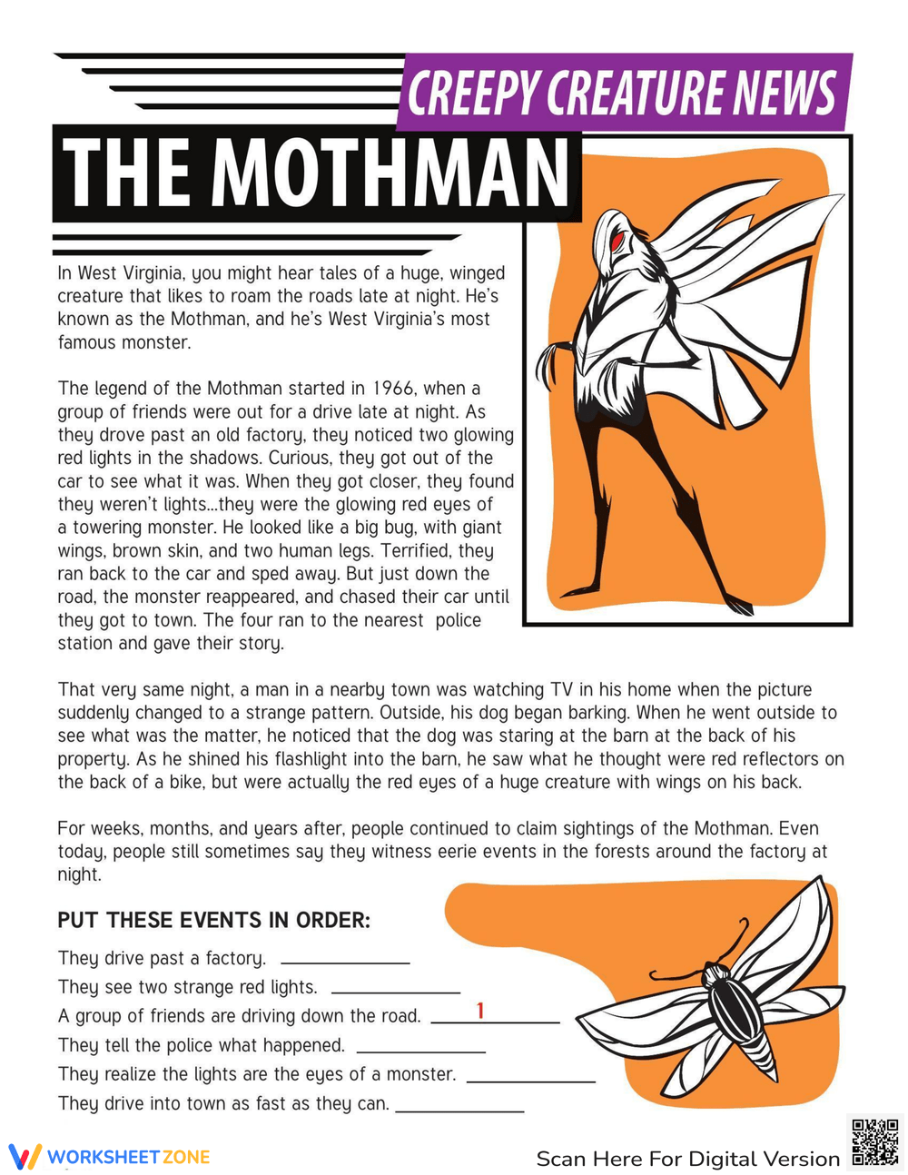 Printable Mothman Hunting Permit
