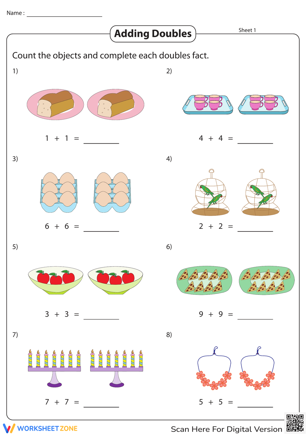 35 Adding Doubles Worksheet 2nd Grade Free Worksheet Spreadsheet