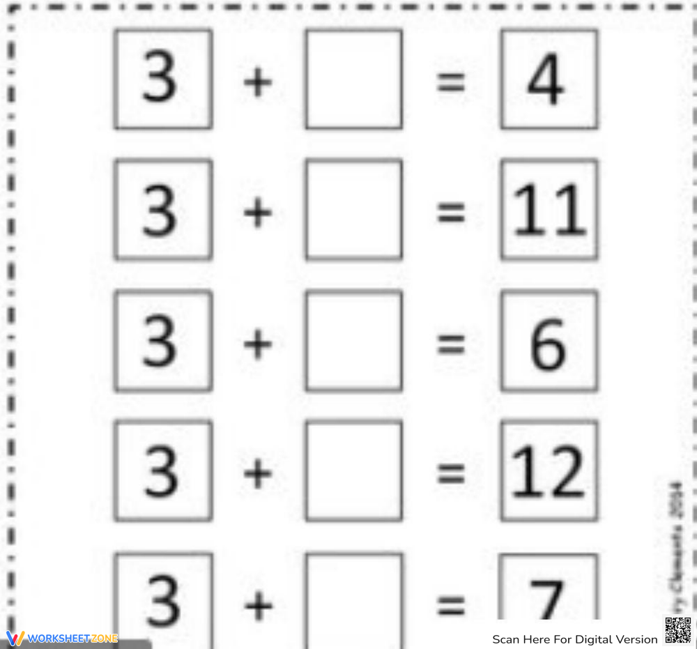 Maths Numbers Worksheet