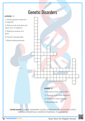 Genetic Disorders Worksheet | Grade 6 Essential Science