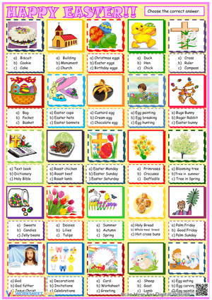 Happy Easter Worksheets