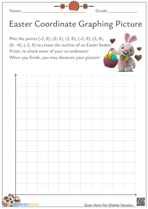 Easter Coordinate Graphing Worksheets