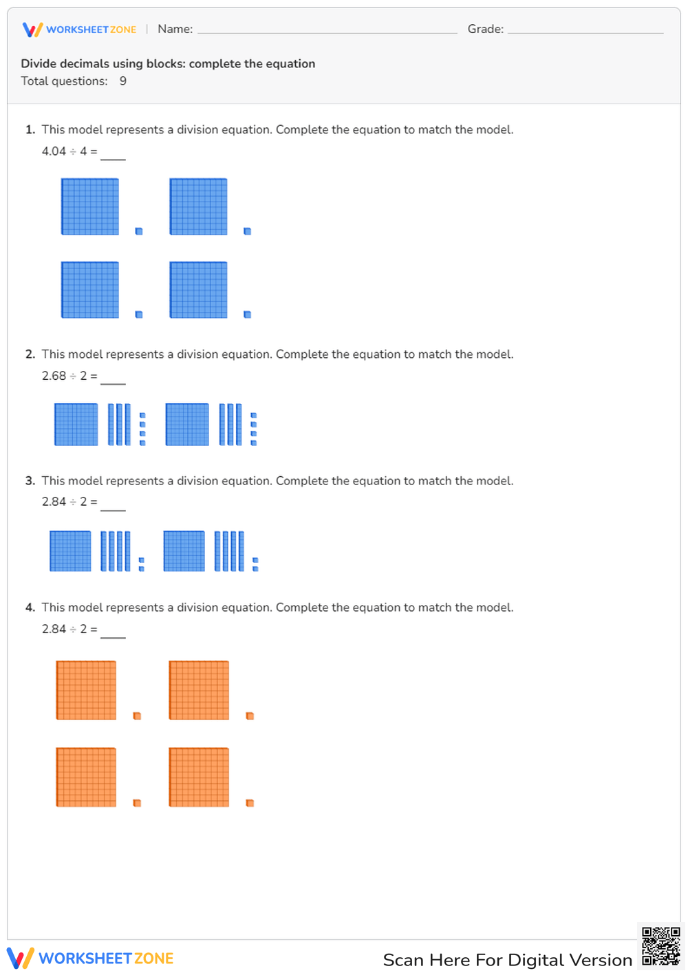 Dividing Decimals Worksheets 99worksheets