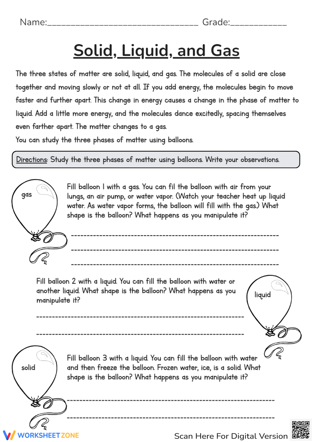 Worksheets For 5th Grade Science