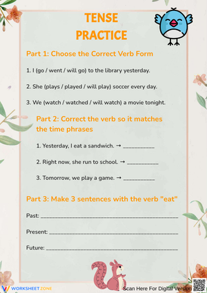 Master Verb Tenses: Fun Practice with Past, Present & Future Verbs ...