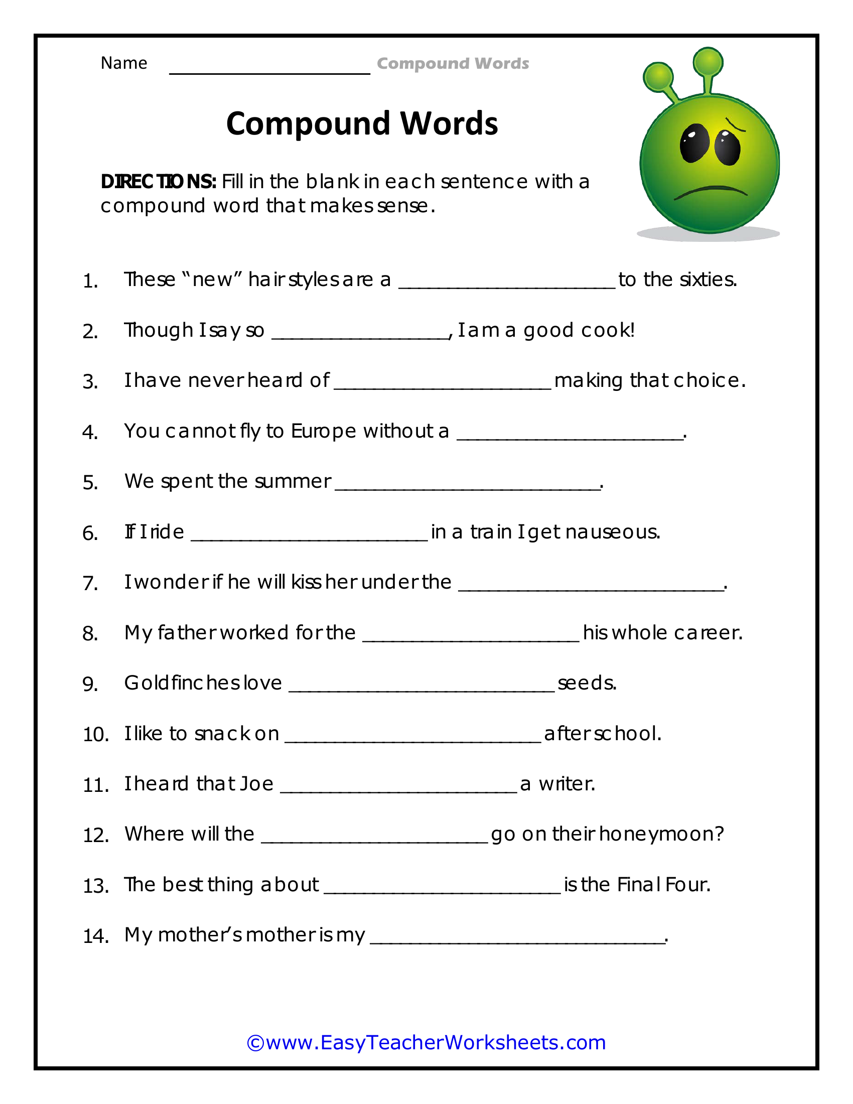 Filler Up! | Worksheet Zone