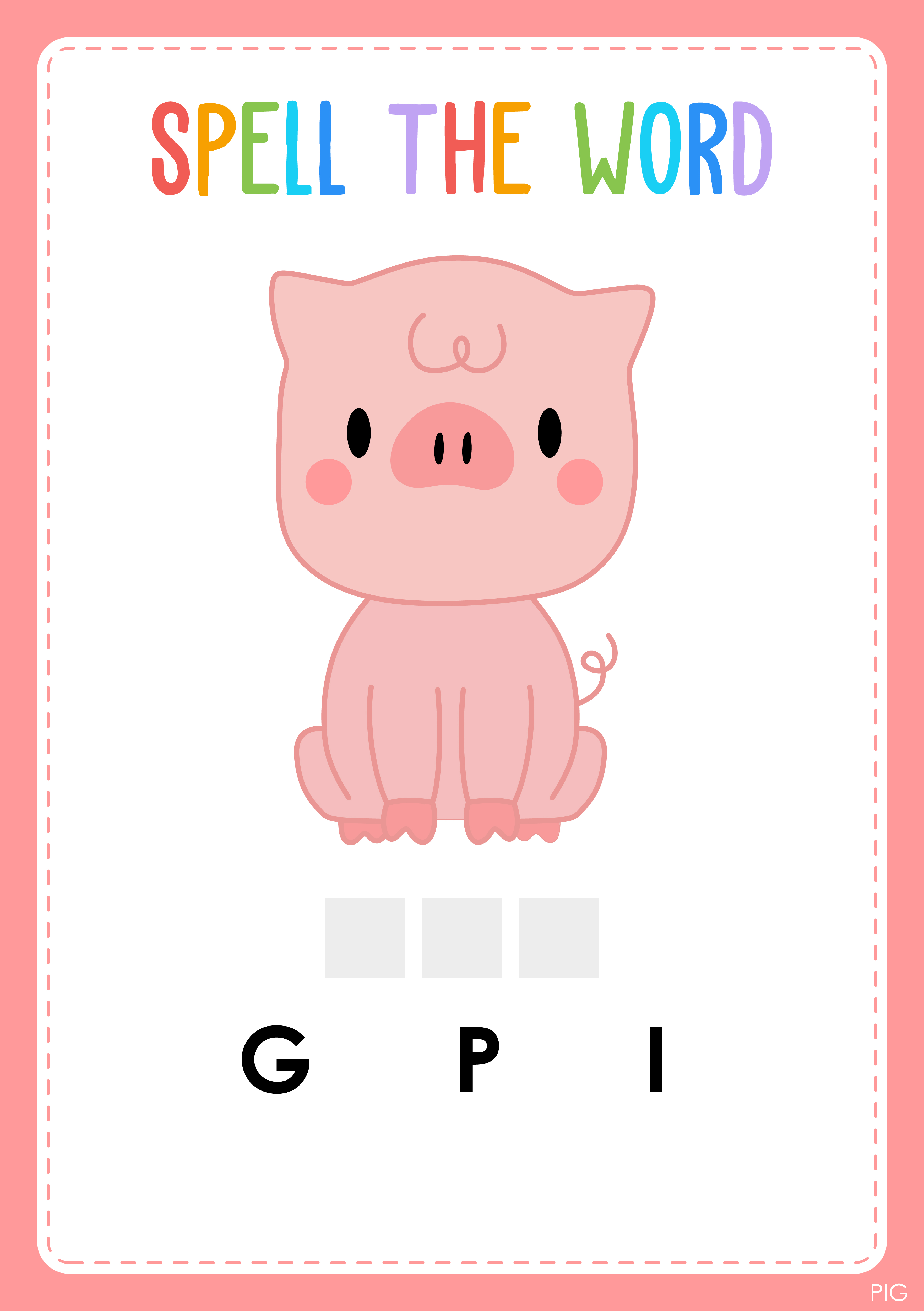 Animal words 5 | Worksheet Zone