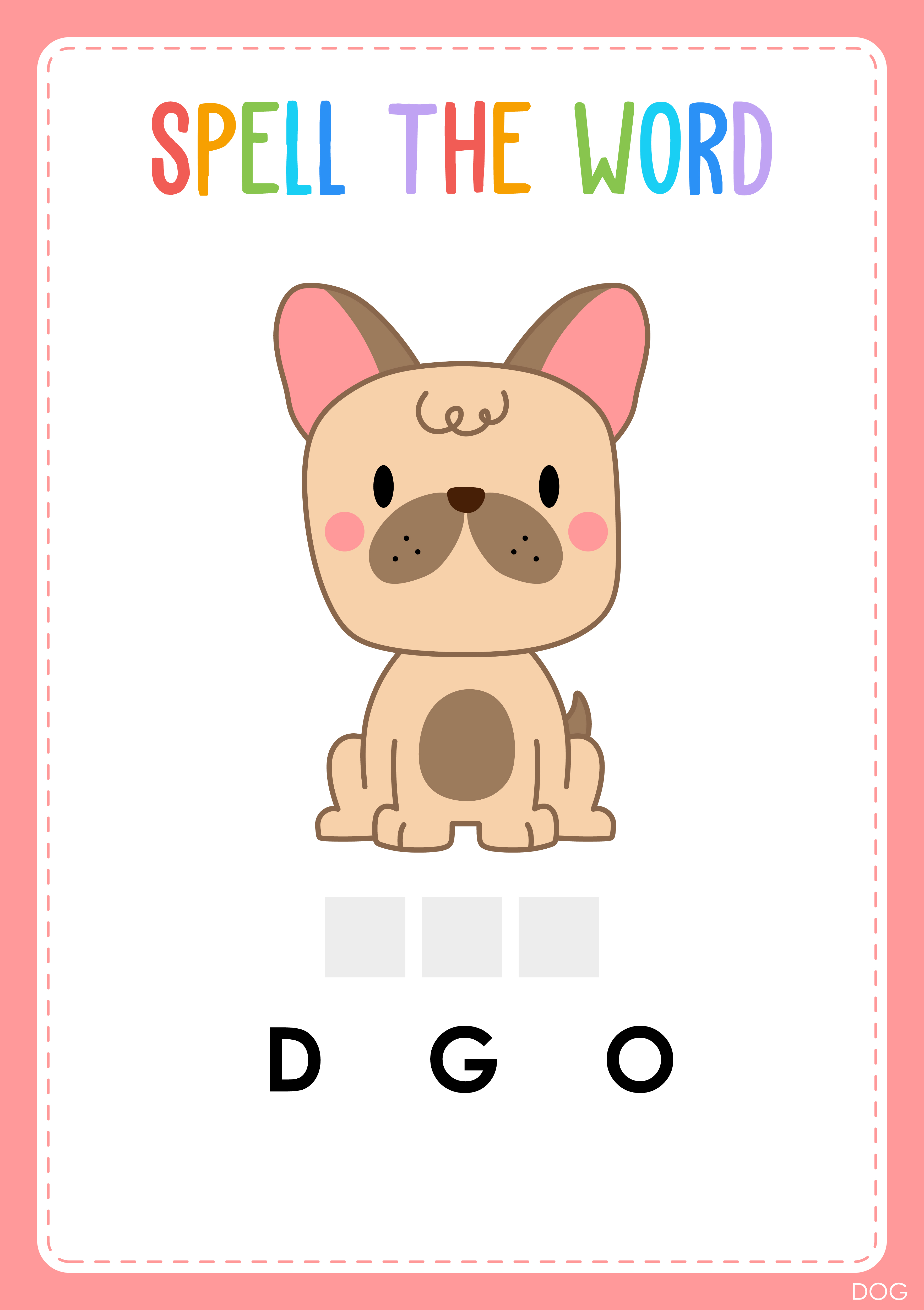 Animal words 16 | Worksheet Zone