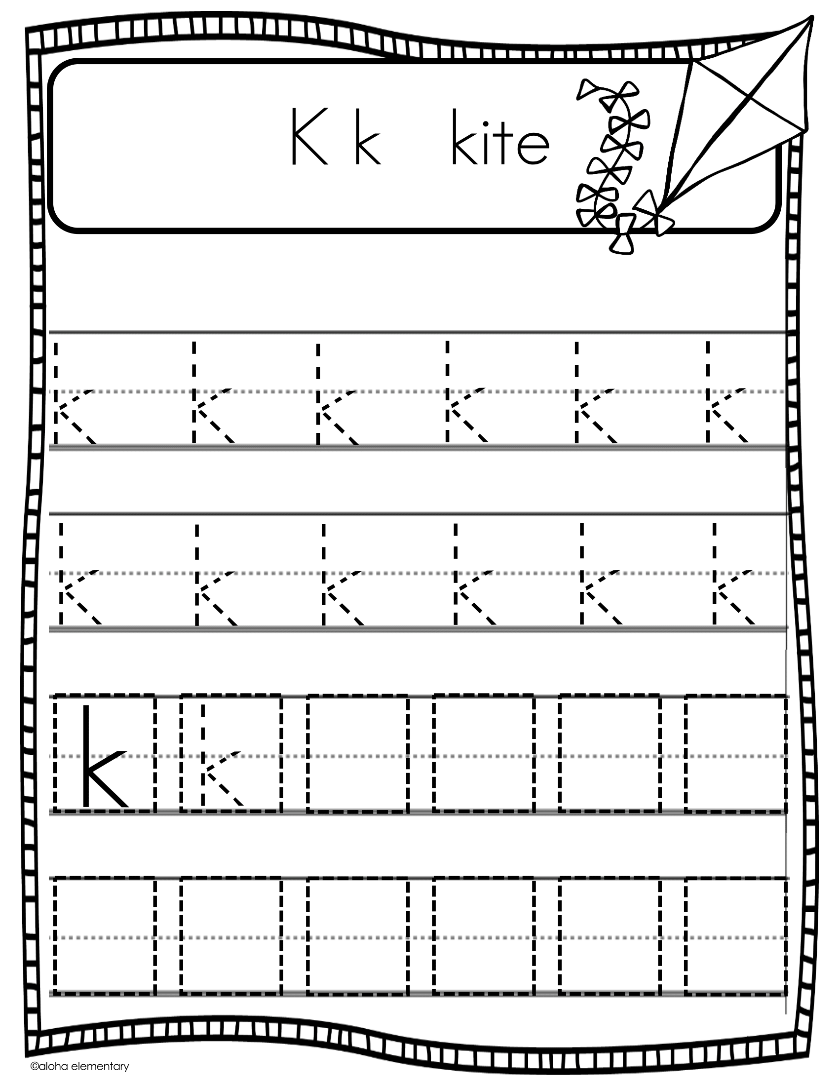 Letter K | Worksheet Zone