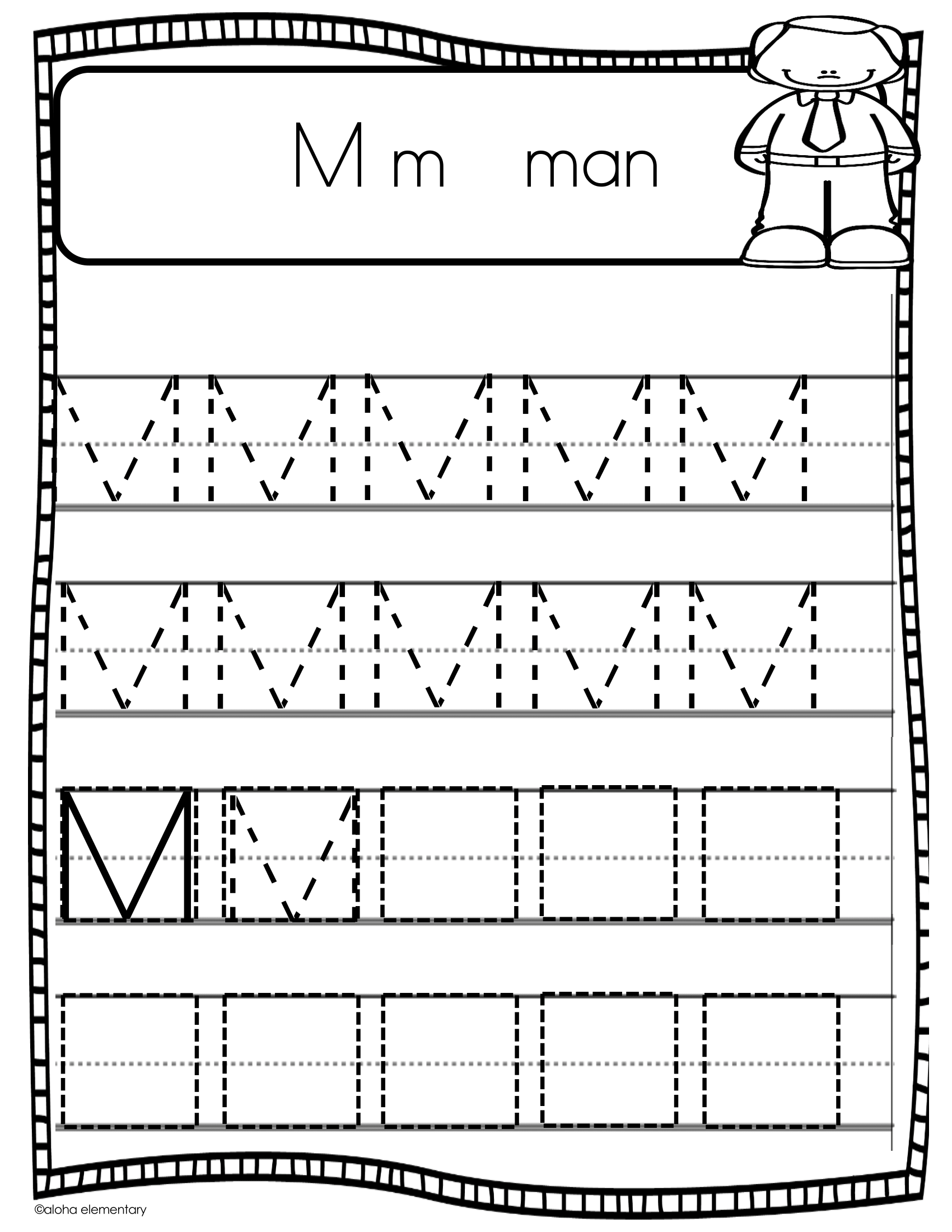 Letter M | Worksheet Zone