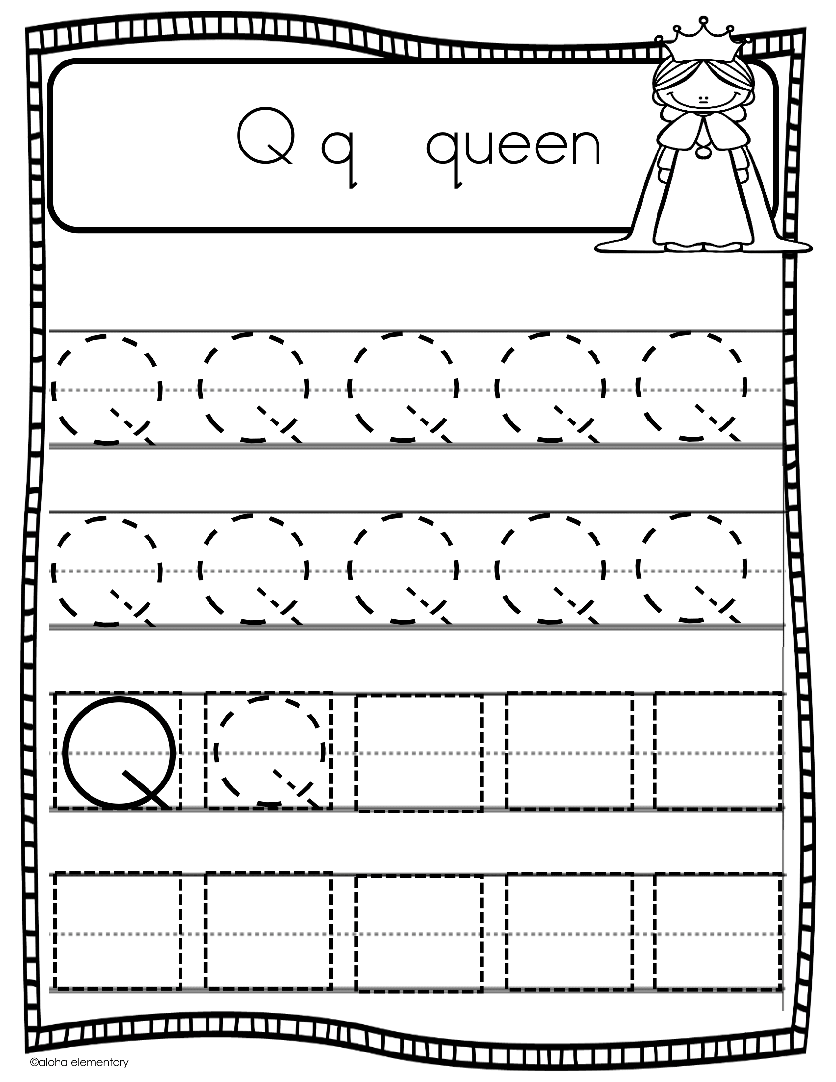 Letter Q | Worksheet Zone