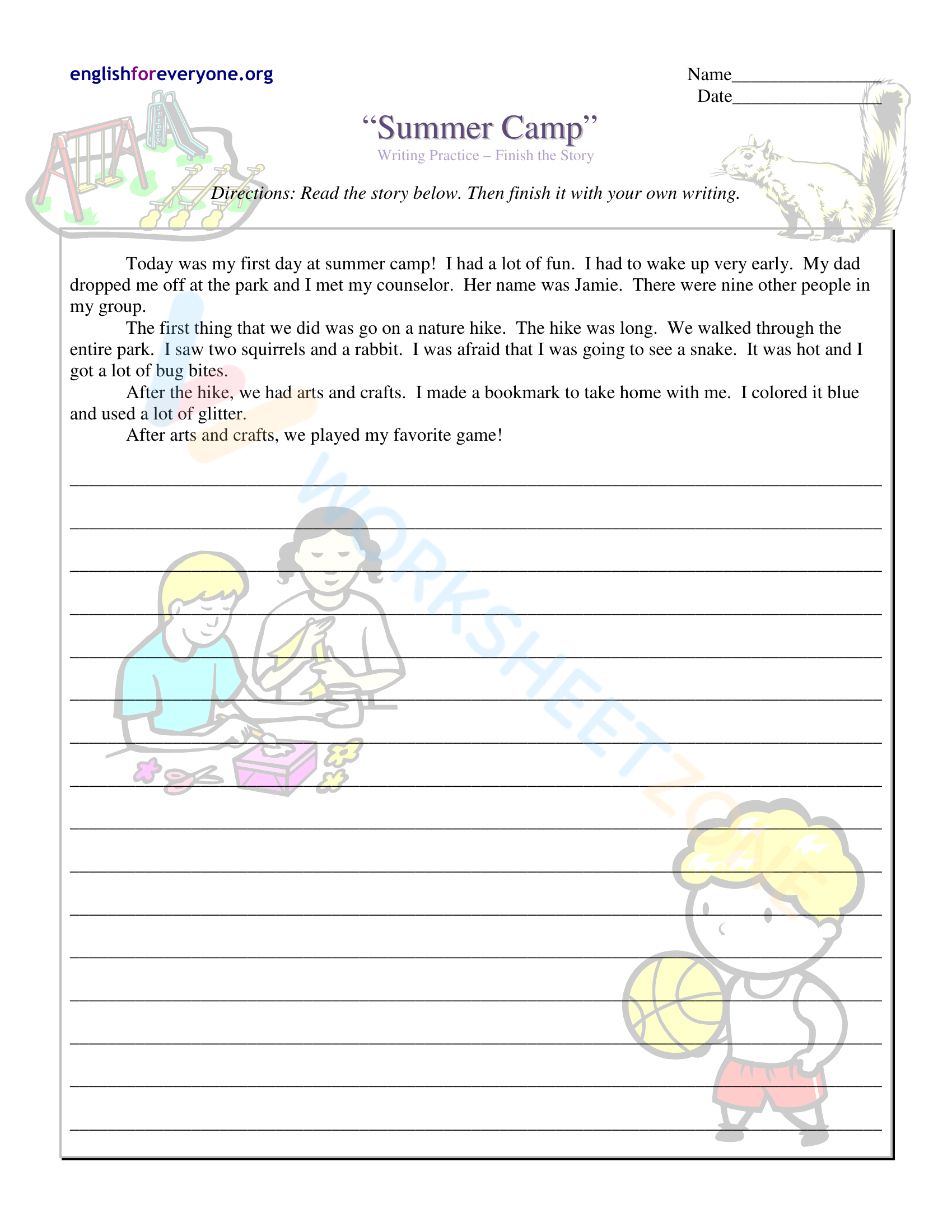 essay worksheets 6 | Worksheet Zone