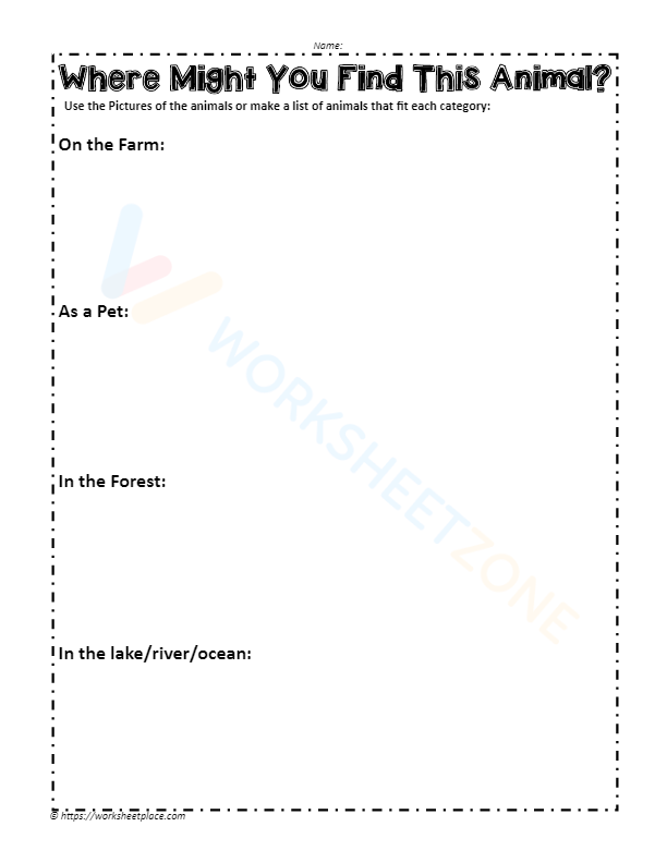 animal classification 6 | Worksheet Zone