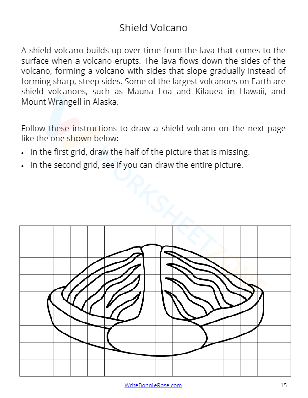 drawing landforms 9 | Worksheet Zone