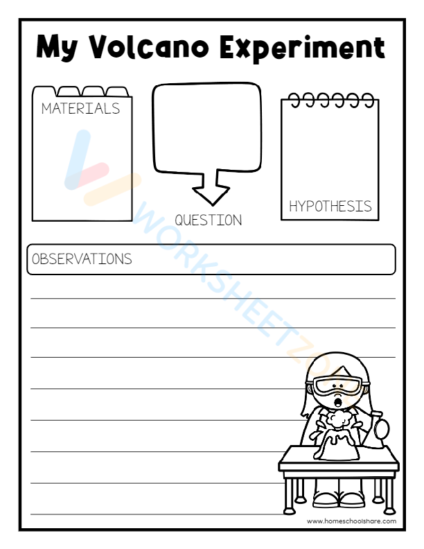 volcano 8 | Worksheet Zone