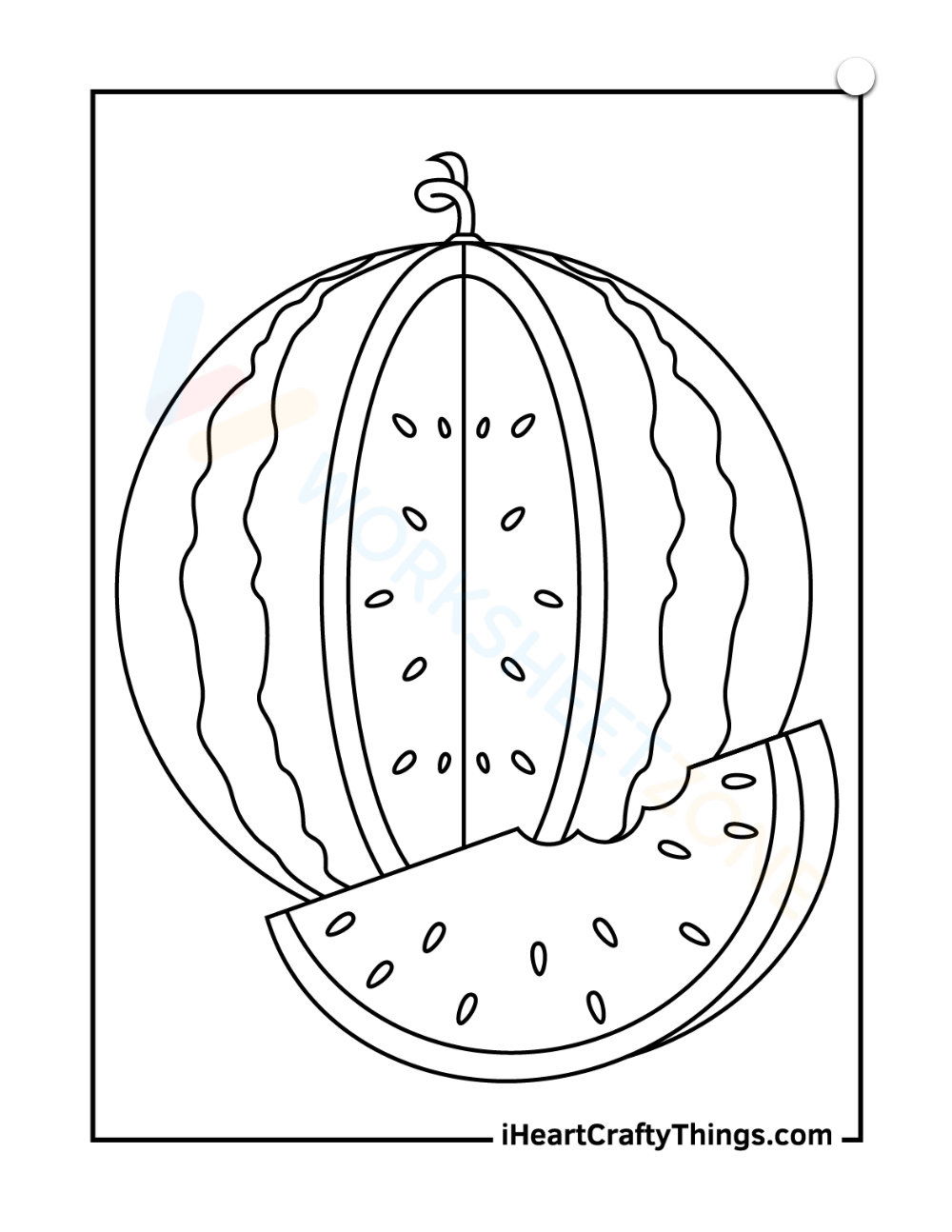 Juicy Watermelon | Worksheet Zone