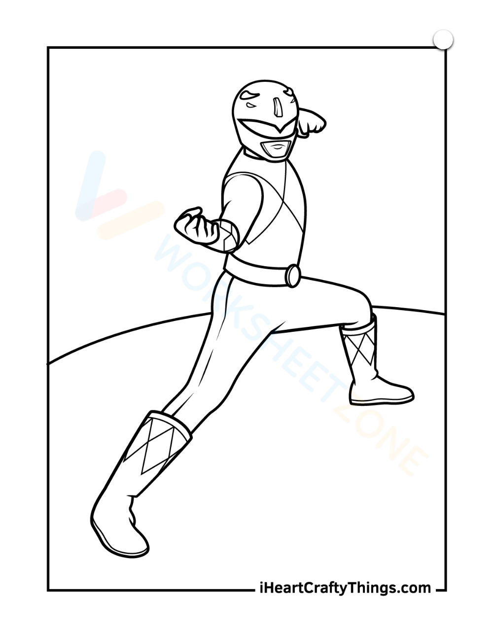 Blue Ranger | Worksheet Zone