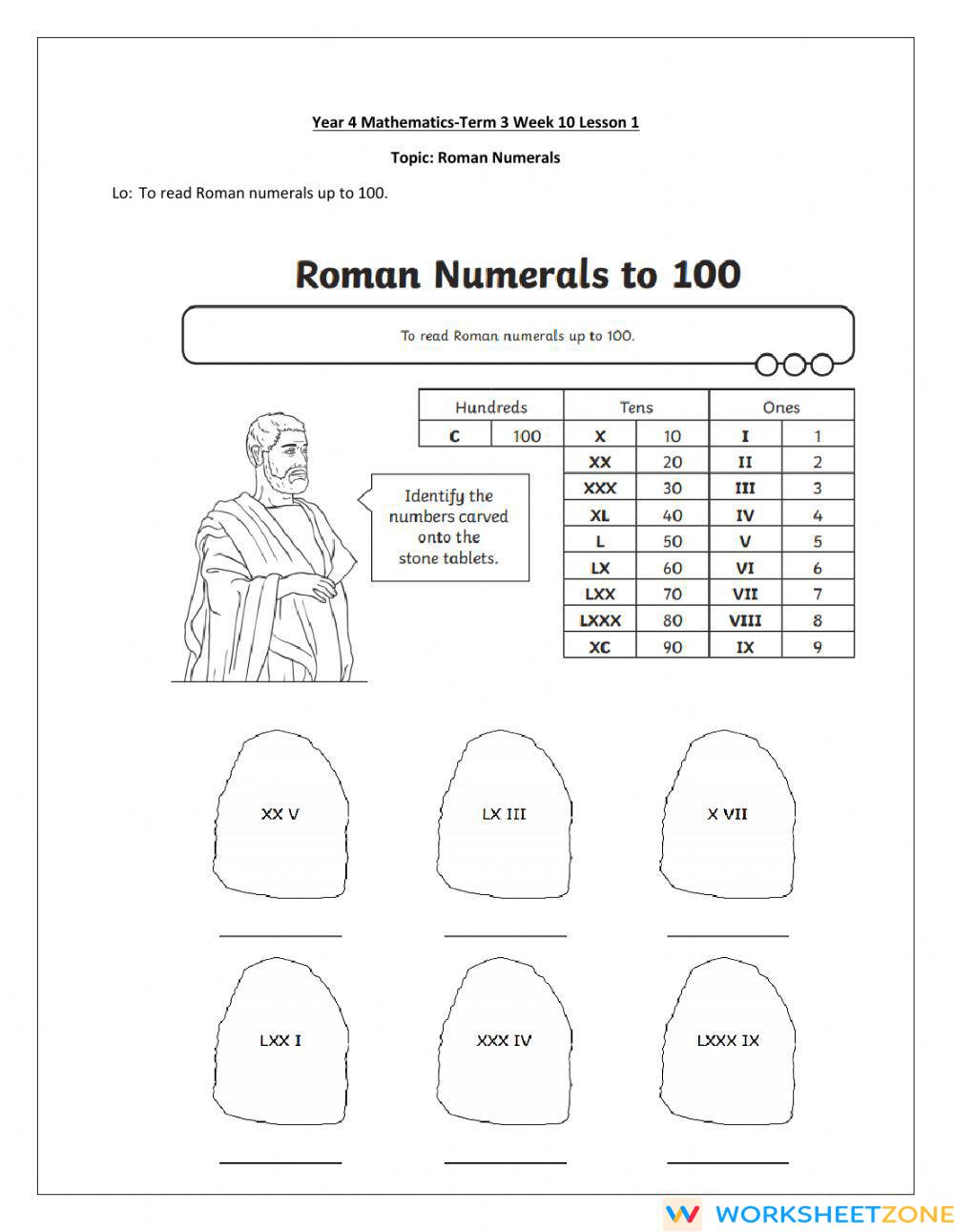 Maths Term 3 week 10 lesson 1-Higher | Worksheet Zone