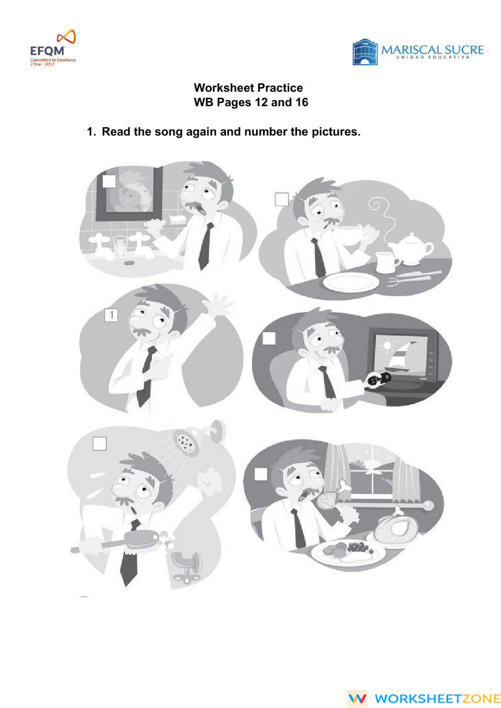 WB practice unit 1 | Worksheet Zone