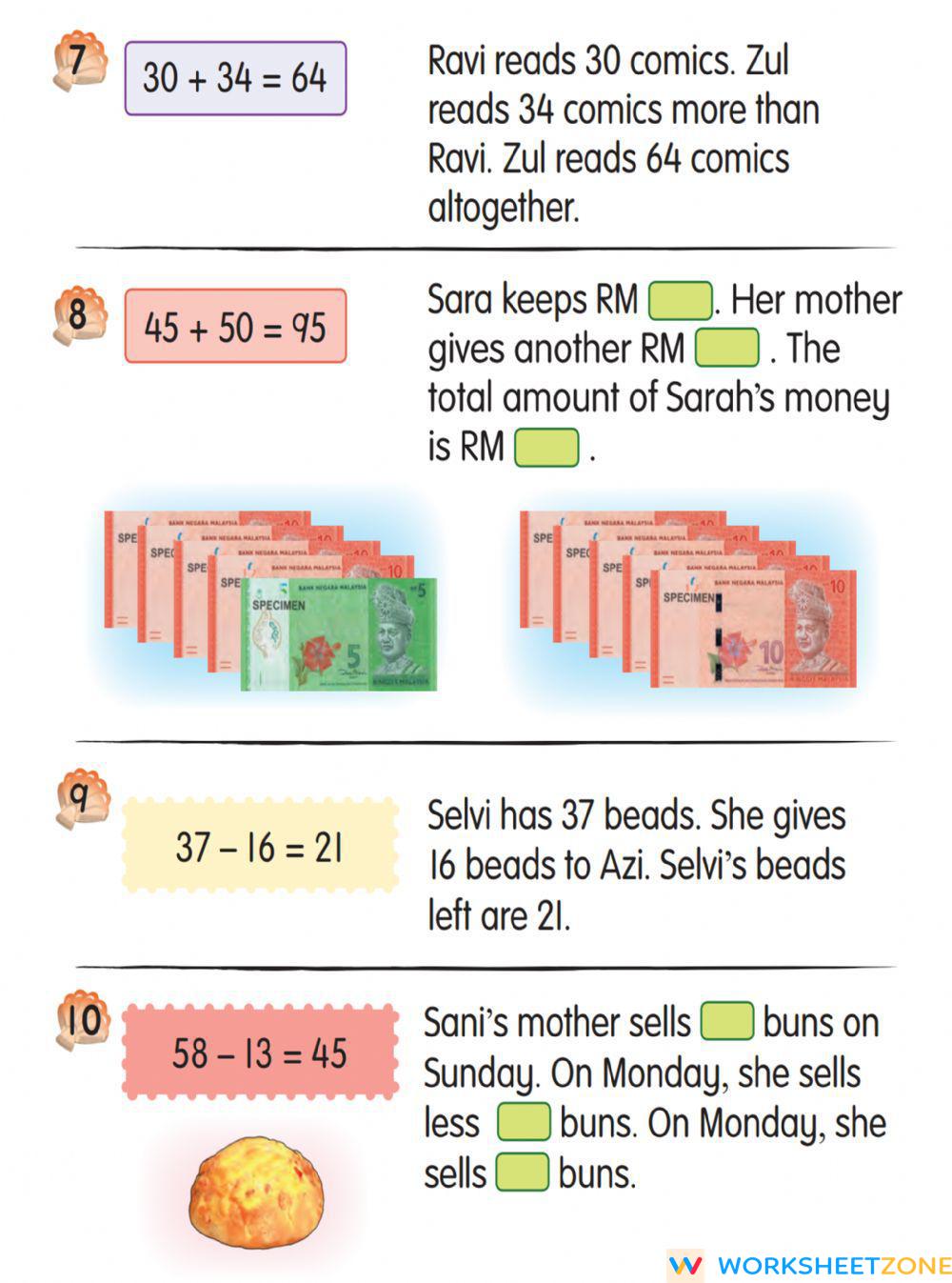 Problem solving | Worksheet Zone