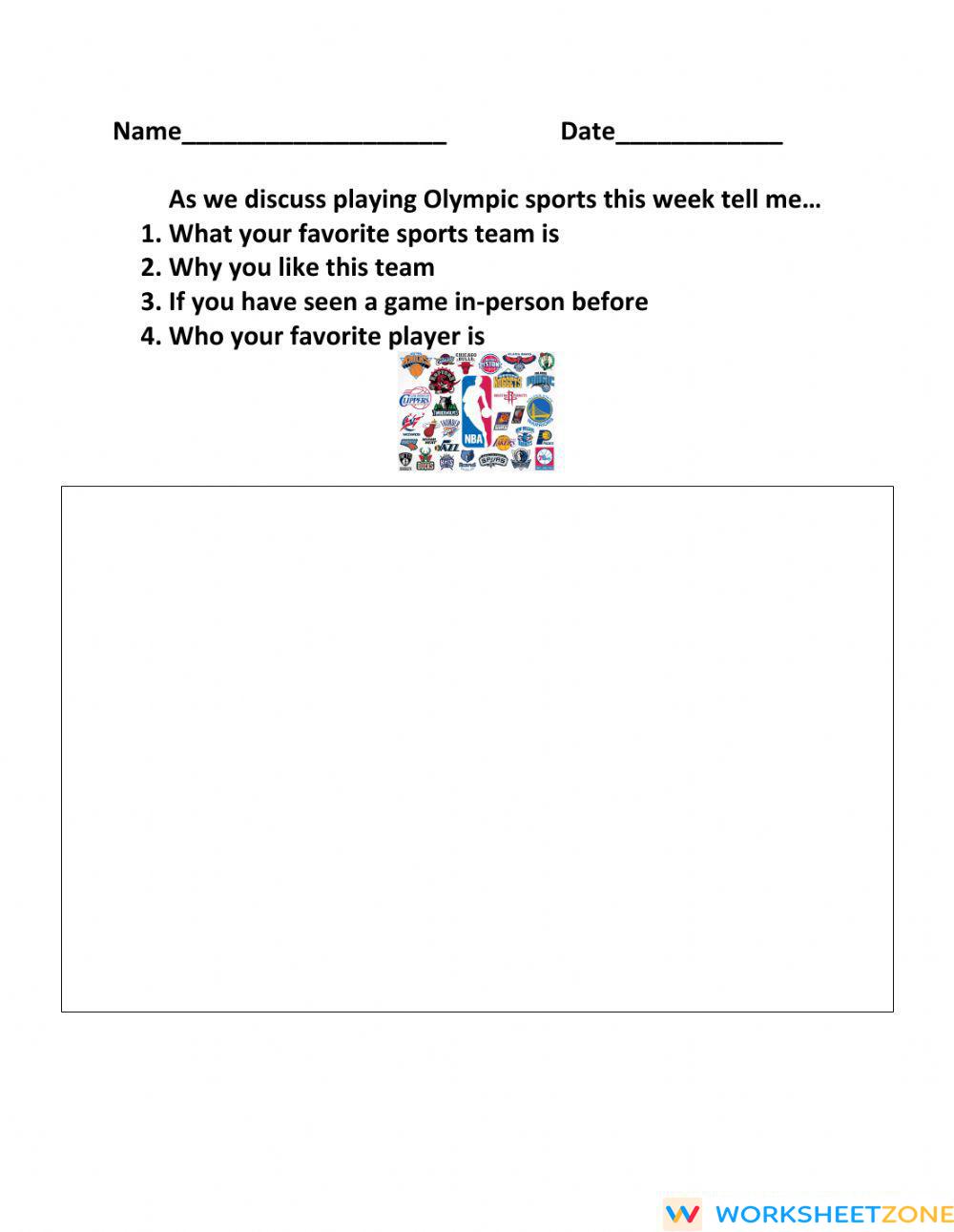 Narrative Writing | Worksheet Zone