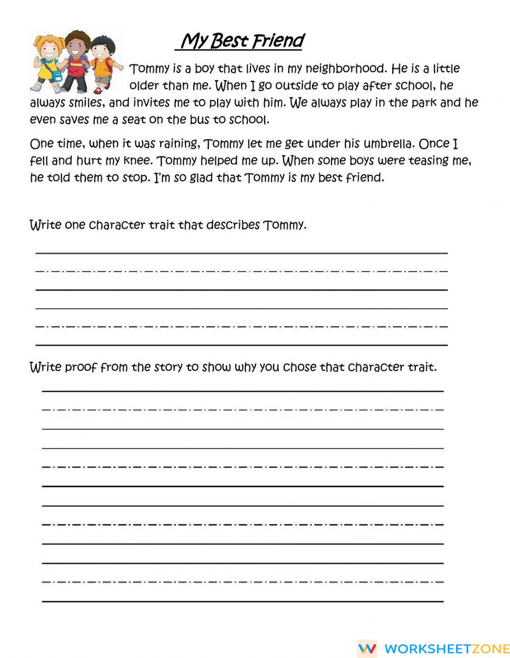 Best Friend | Worksheet Zone