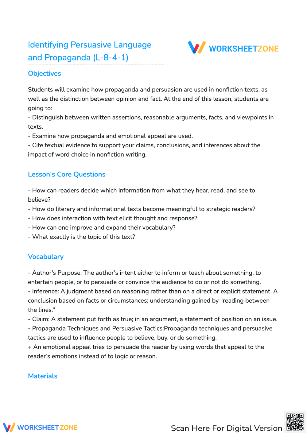 Ppt Identifying Persuasive Language Powerpoint