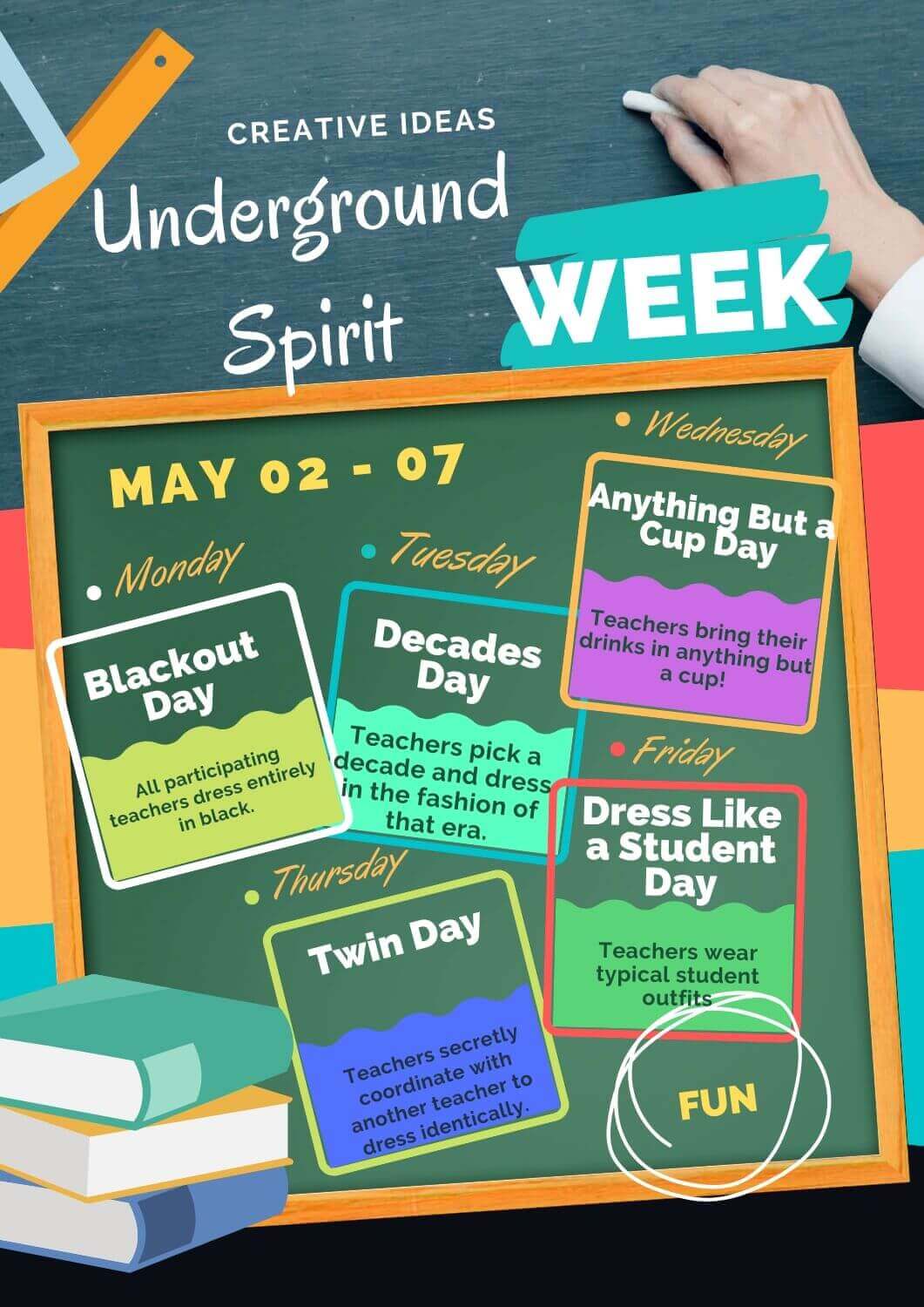 Underground Spirit Week: Fun Themes & Ideas for Schools