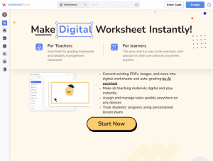 How to Create an Interactive Worksheet on Worksheetzone?
