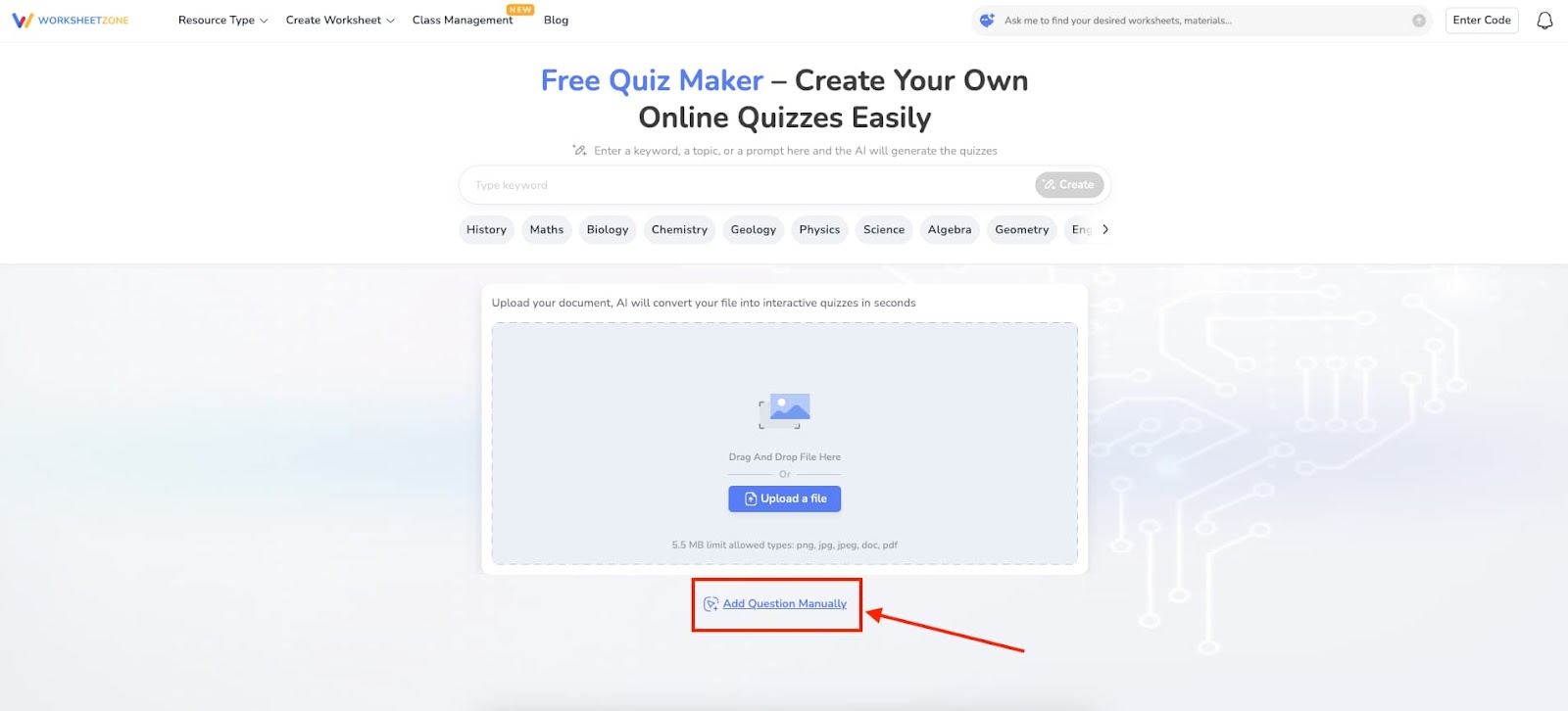 How to Create Multiple Choice Questions? - Worksheetzone Tutorial