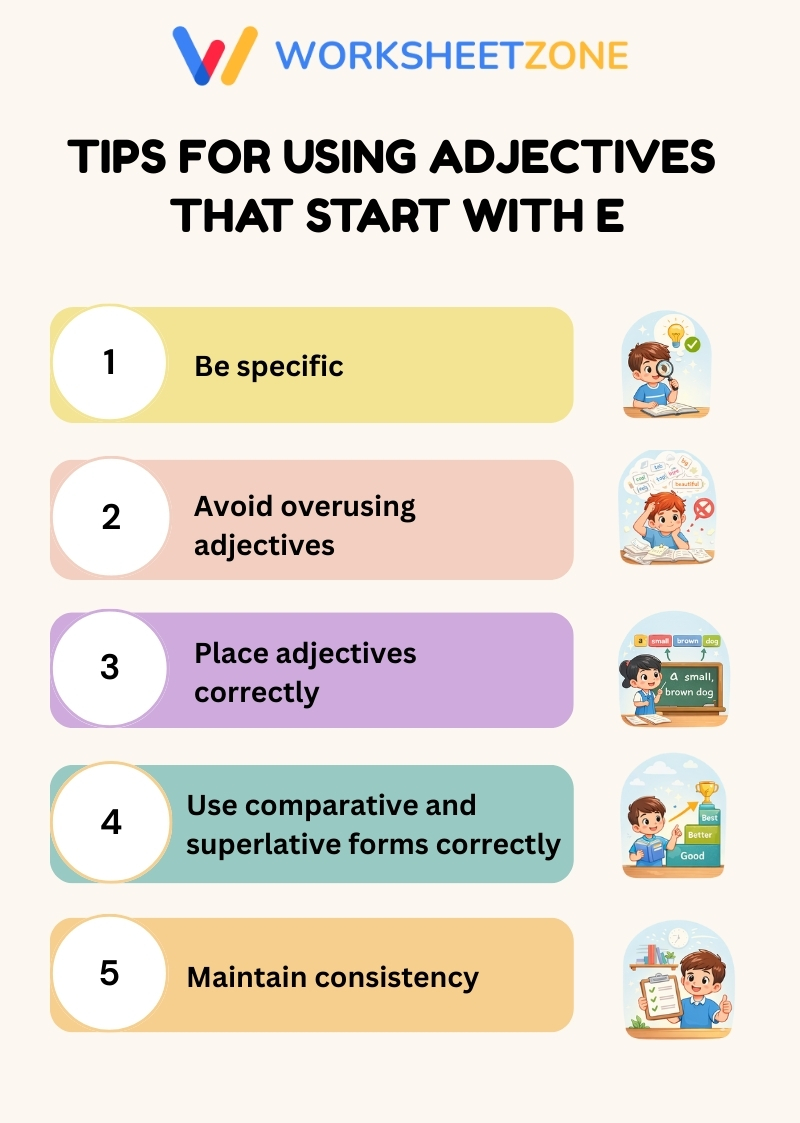 negative adjectives that start with e