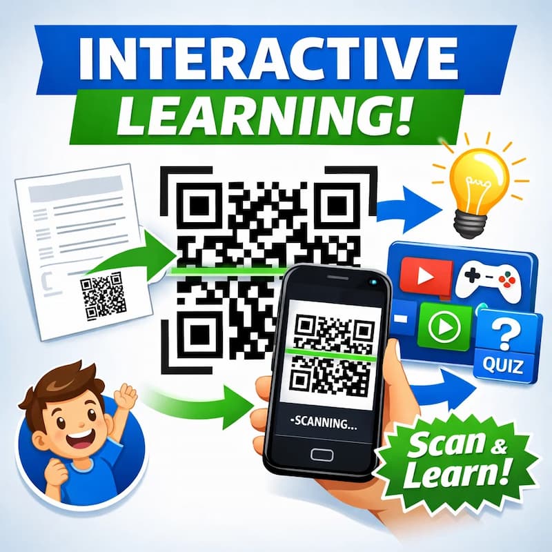 How QR Codes Make Worksheets More Interactive for Students